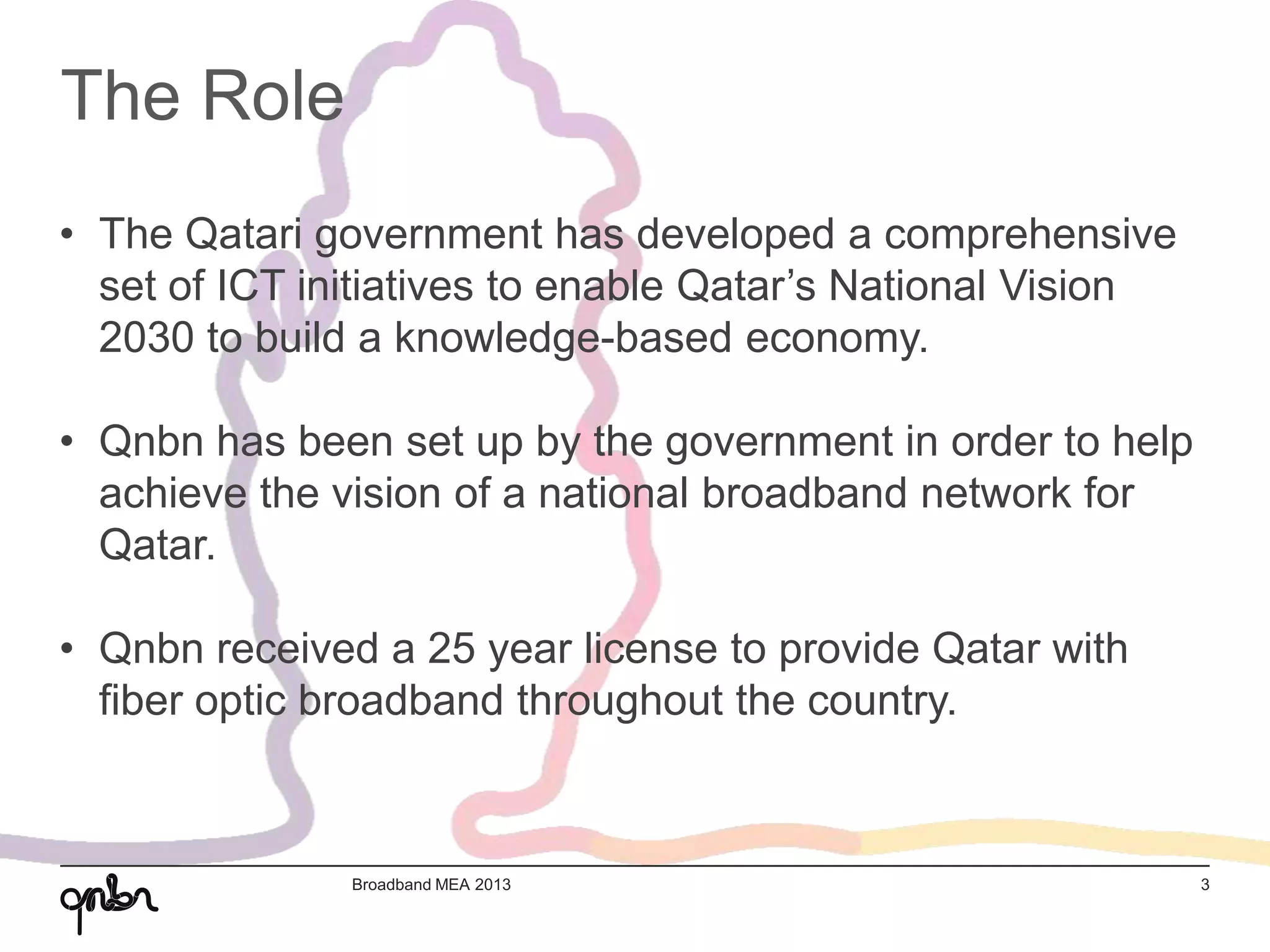 Qatar’s Model for the National Broadband Initiative | PPTX