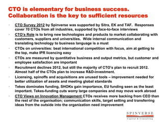 CTO Survey 2012 | PPTX
