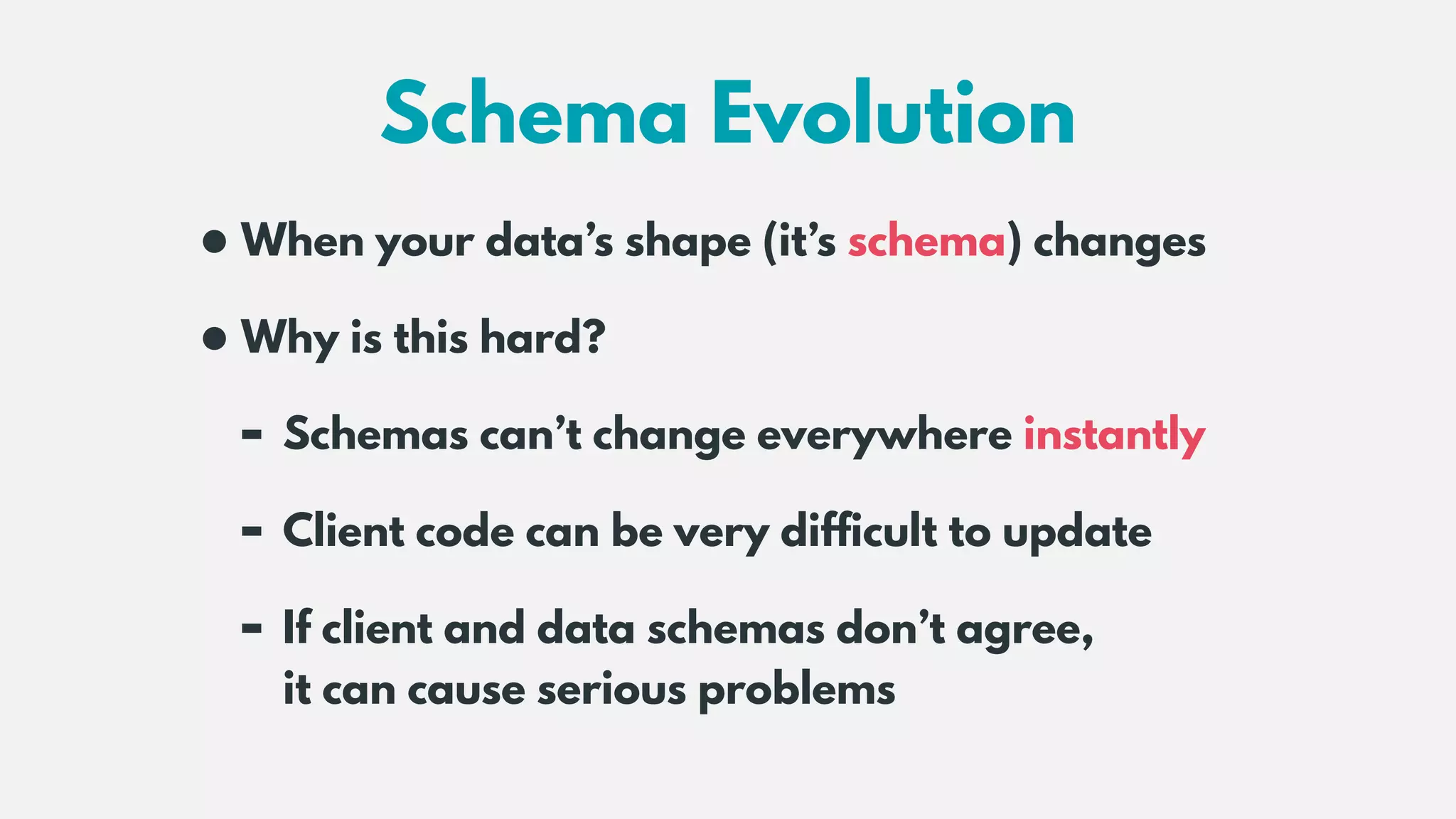 CTO Leadership Series: Schema Evolution Patterns | PDF