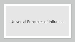 CTO Universe Leadership Series: The Six Principles of Persuasion | PPTX
