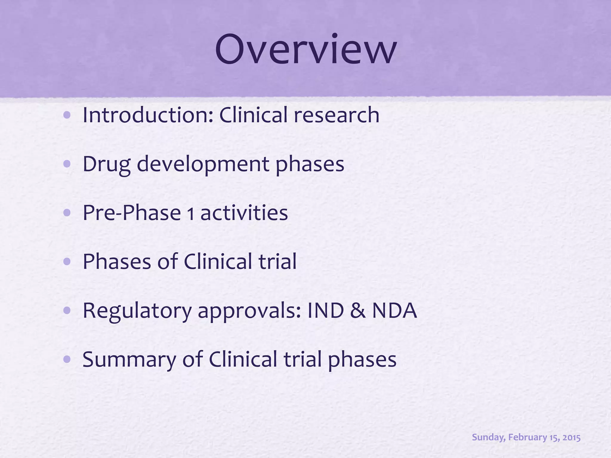 Clinical Trial Phases | PPTX