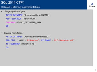 Hekaton & CSI Version 2 unter der Lupe | PDF