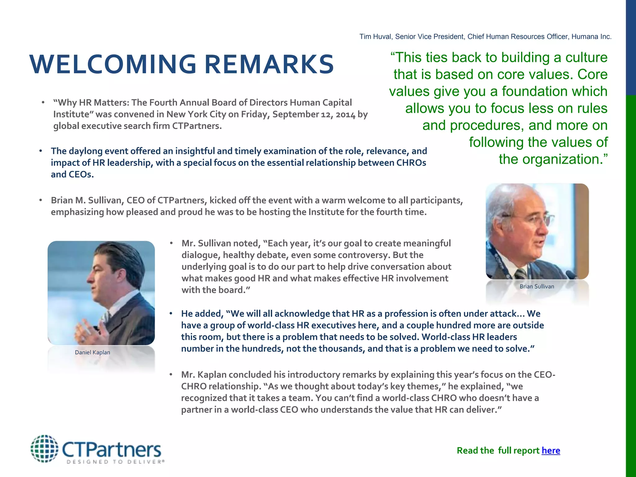 CTPartners - Why HR Matters | PPTX