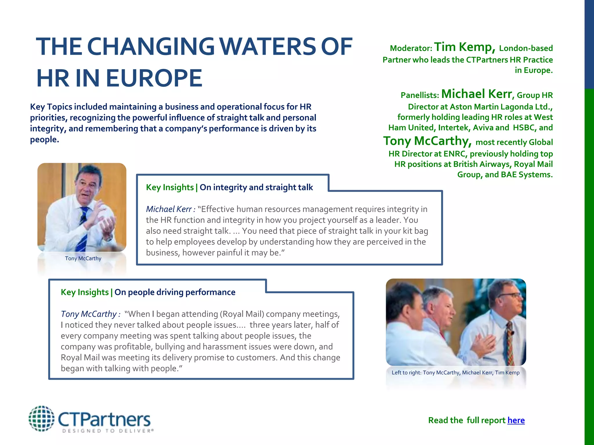 CTPartners - Why HR Matters | PPTX
