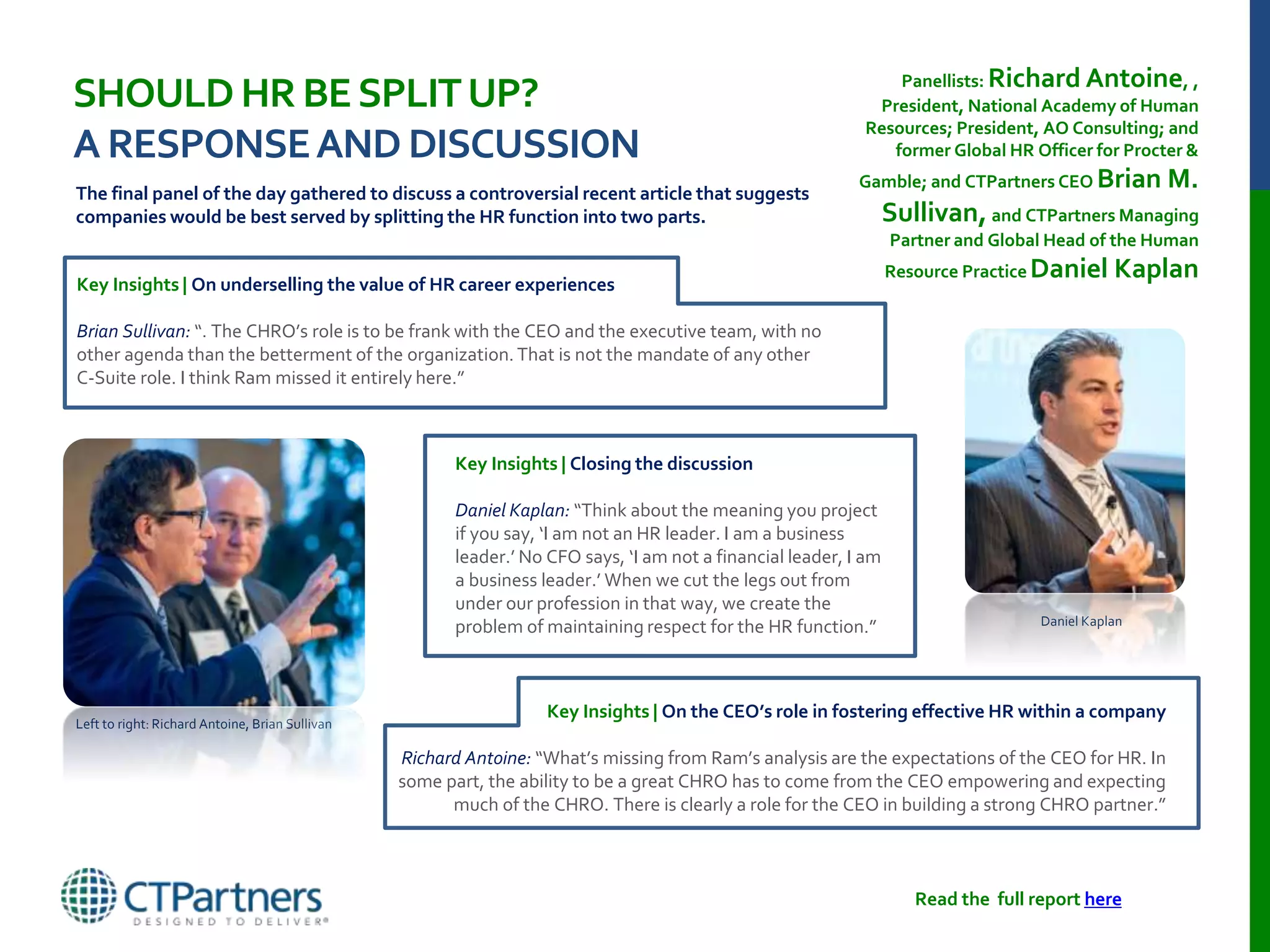 CTPartners - Why HR Matters | PPTX