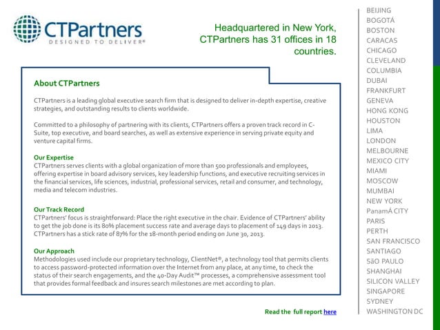 CTPartners - Why HR Matters | PPTX