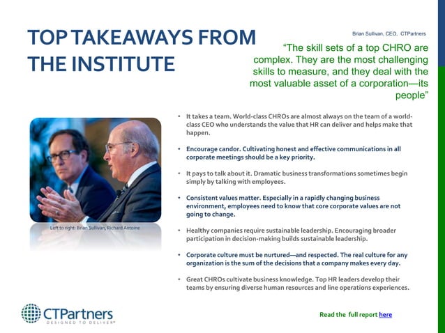 CTPartners - Why HR Matters | PPTX