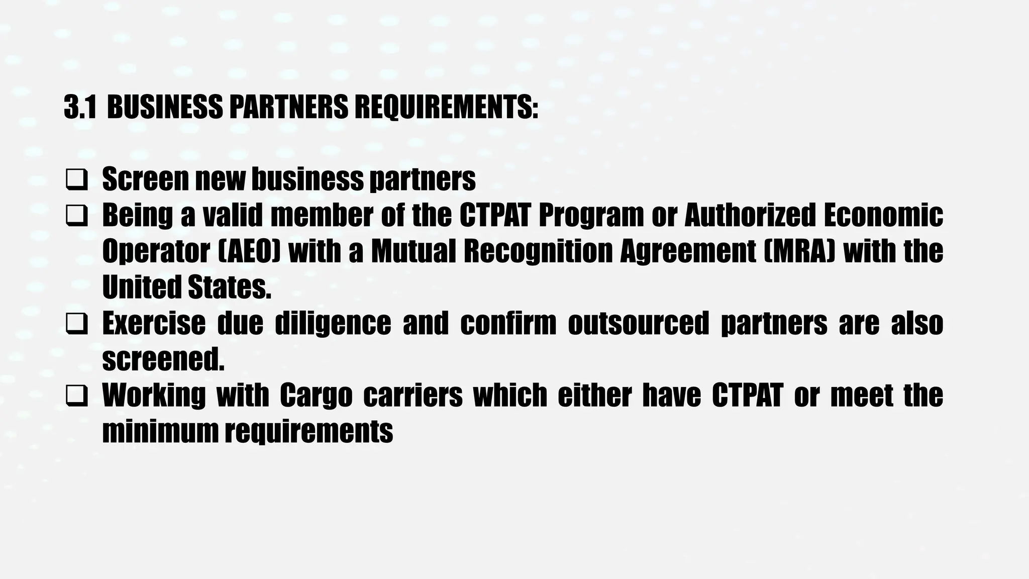 CTPAT PPTX Presentation.pptx - minimum security | PPTX