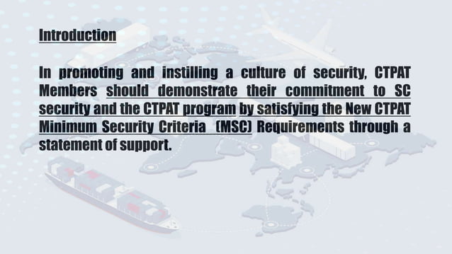 Ctpat Pptx Presentationpptx Minimum Security Pptx Information And Network Security