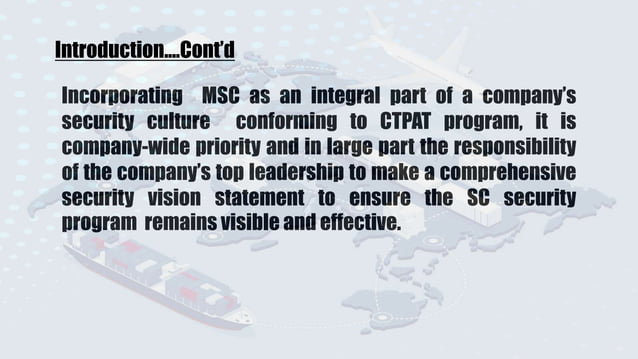 Ctpat Pptx Presentationpptx Minimum Security Pptx Information And Network Security