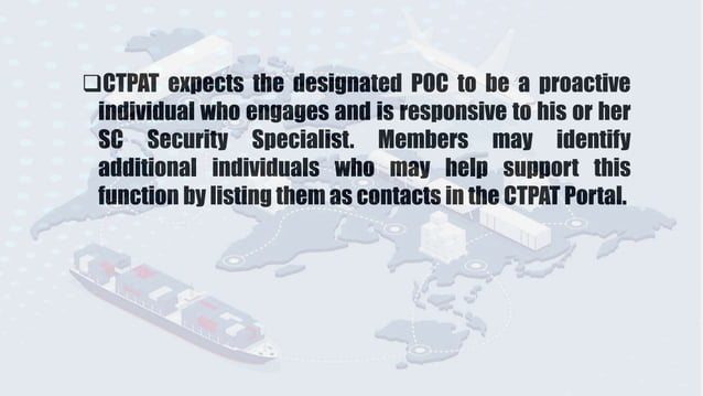 CTPAT PPTX Presentation.pptx - minimum security | PPTX | Information and Network Security ...