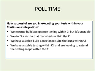 Mapping the Continuous Testing Landscape | PPT