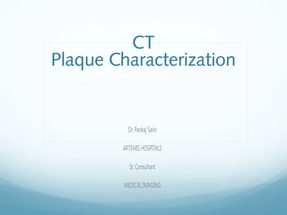 CTCA - CT Coronary Angiography Plaque Characterization | PPT
