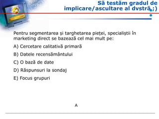 Ctp lectia 9. marketing direct | PPTX