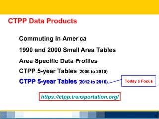 Census Transportation Planning Products Program | PPT