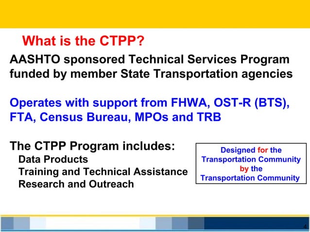 Census Transportation Planning Products Program | PPT