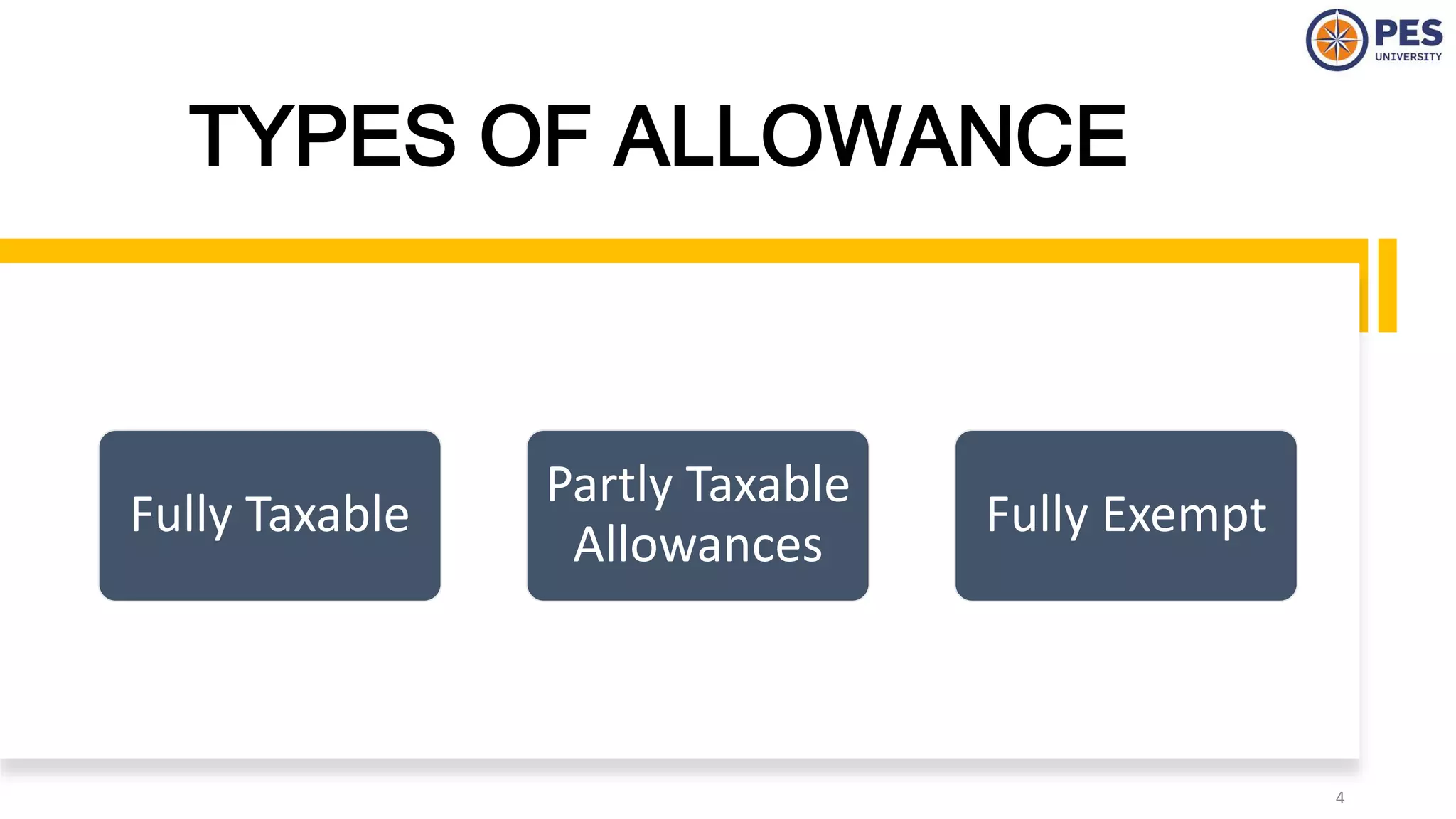 ALLOWANCES UNDER SALARY | PPTX