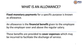 ALLOWANCES UNDER SALARY | PPTX