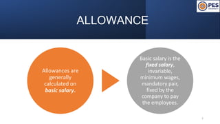 ALLOWANCES UNDER SALARY | PPTX