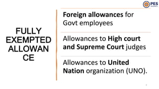 ALLOWANCES UNDER SALARY | PPTX