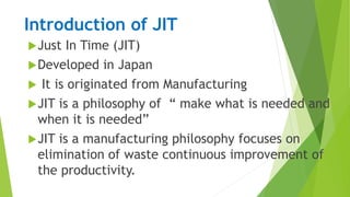 Just In Time Management with Precast Concrete Components. | PPTX