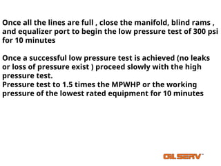 CT Pressure test procedure oil field.ppt