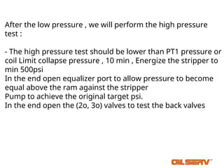 CT Pressure test procedure oil field.ppt