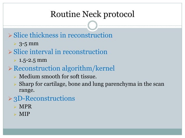 CT procedure of neck | PPTX