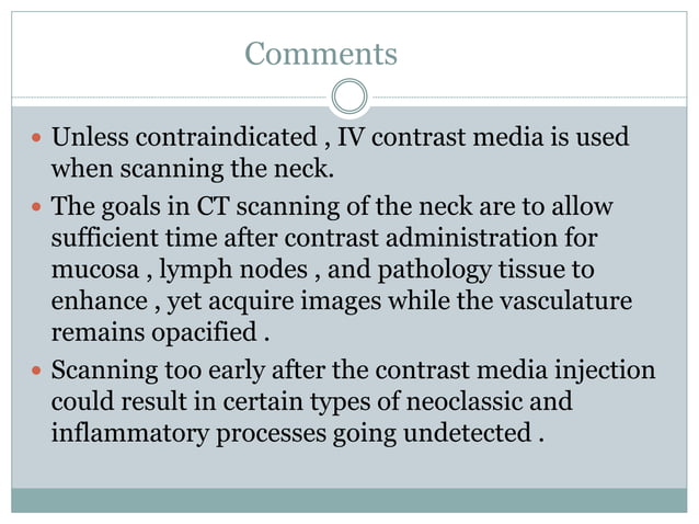 CT procedure of neck | PPTX