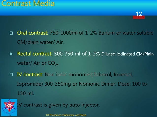 CT Procedure OF Abdomen & Pelvis | PPTX | Digestive Disorders ...