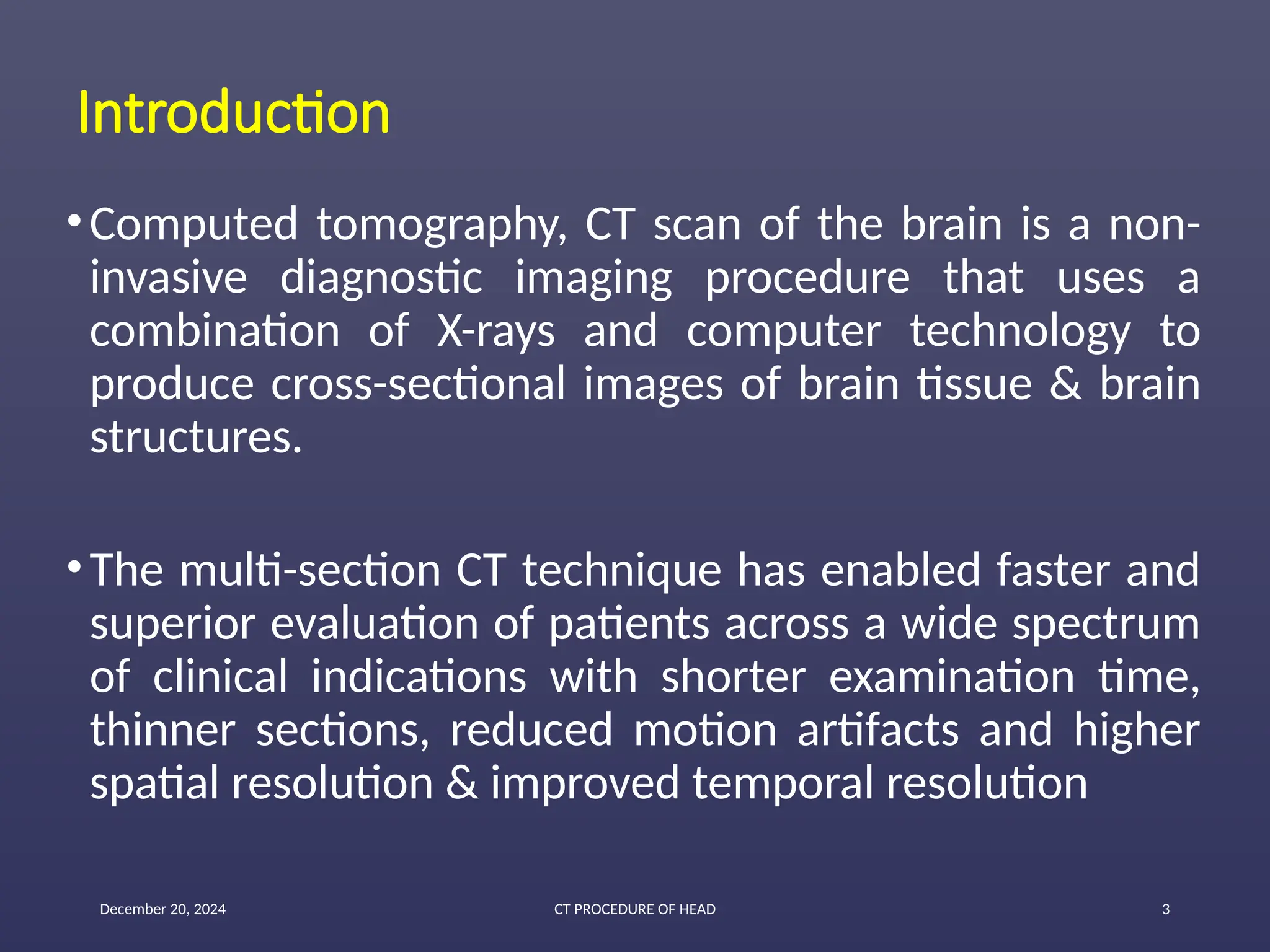 CT Procedure of Head & orbit -nischal.pptx