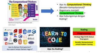 IDCamp X Madrasah: Pengenalan Computational Thinking | PDF