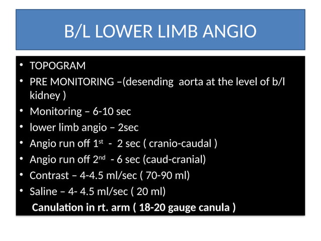 CT PROTOCOL like head angio , neck Angiography , body other part ...