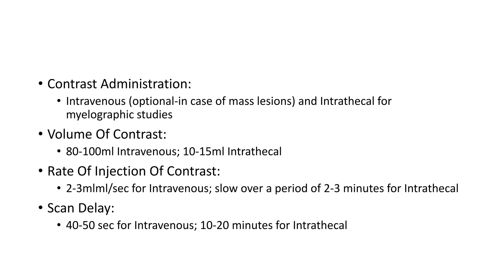 CT protocol of Spine | PPTX