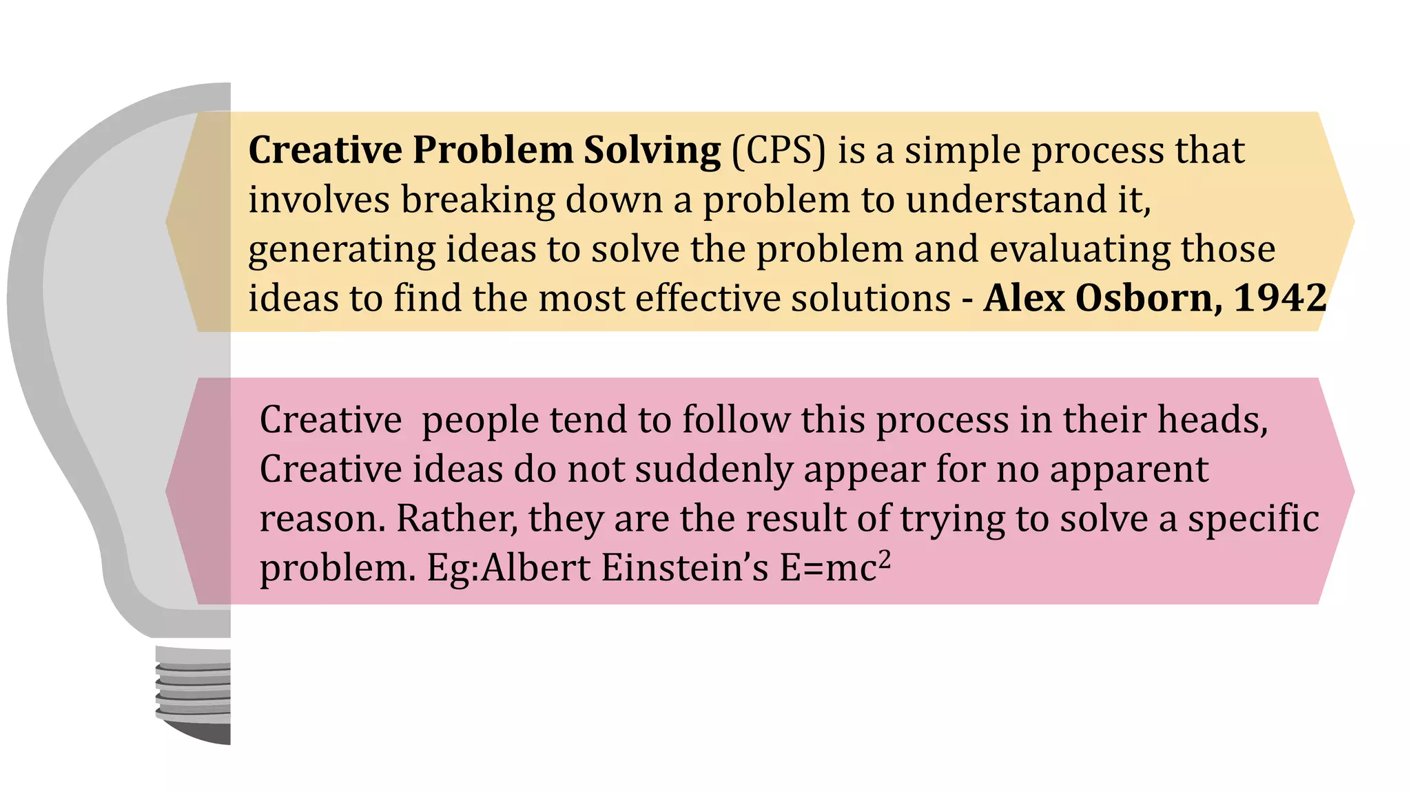 Creative Thinking & Problem Solving | PPTX