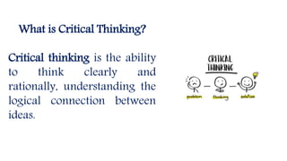 Critical Thinking and Problem Solving | PPTX