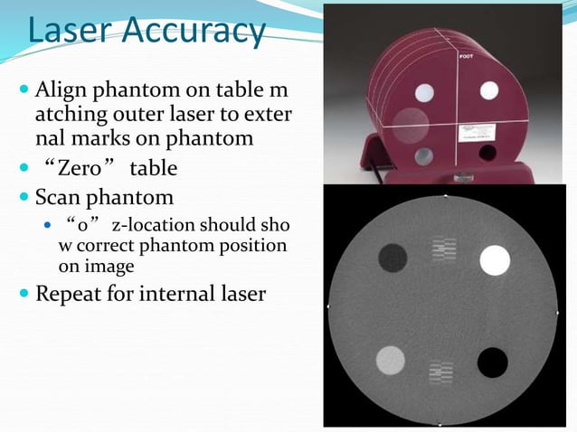 Ct quality control | PPTX | Medical Tests | Medical Health