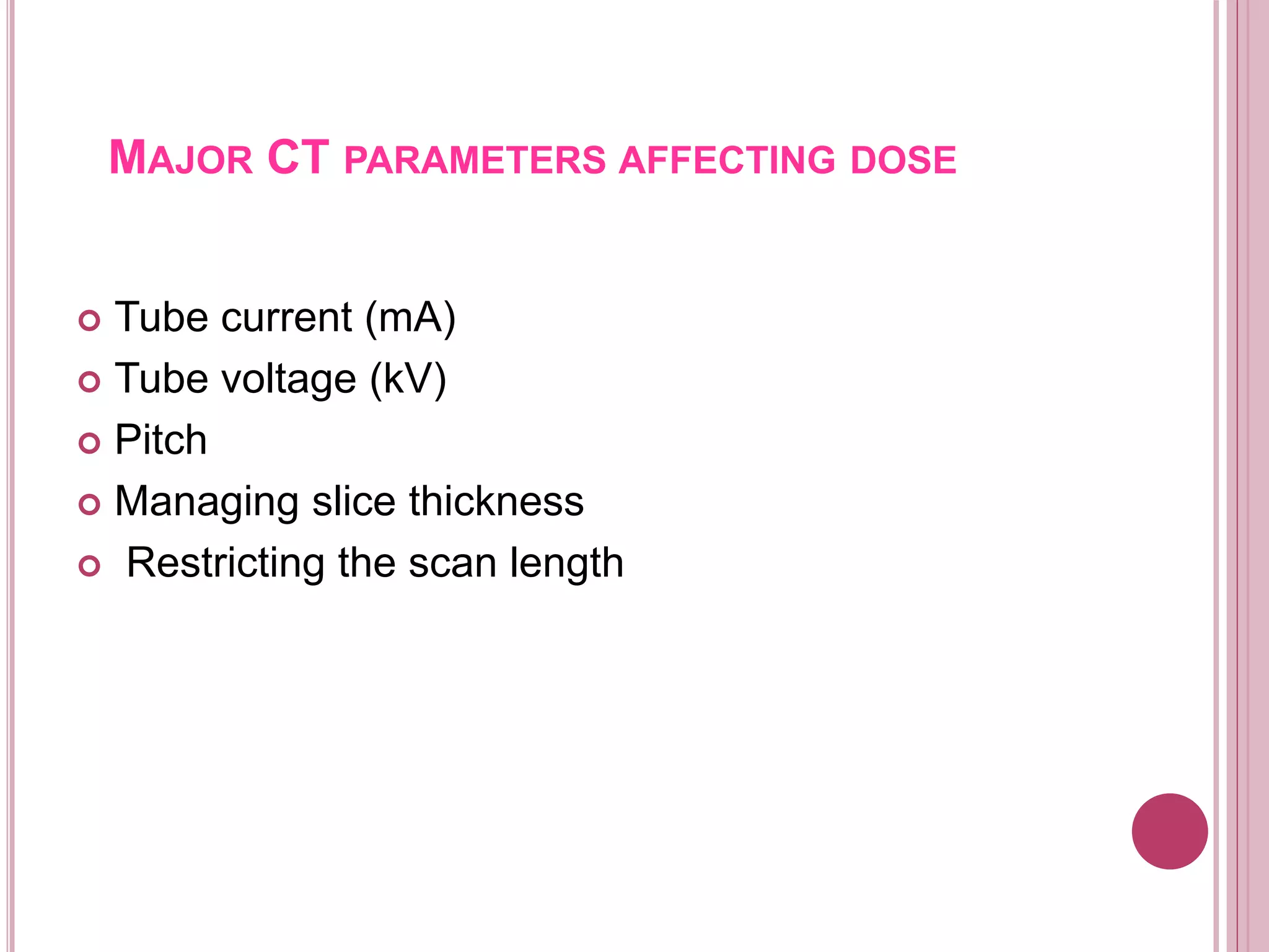 Ct Radiation Dose Reduction Pptx