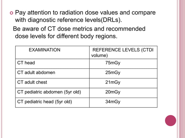CT RADIATION DOSE REDUCTION | PPTX | Digital Audio | Computer Software ...