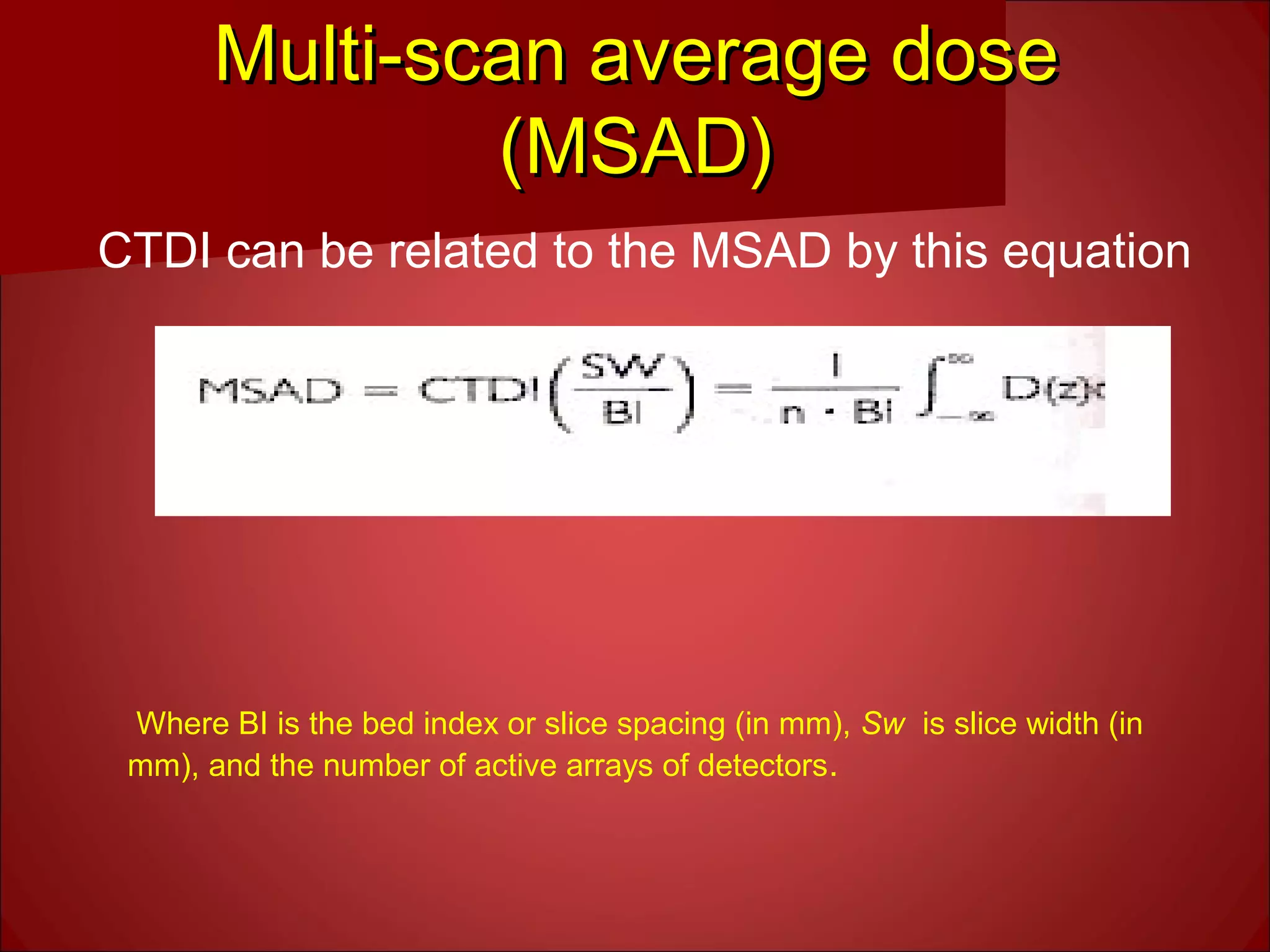Ct radiation dose & safety lecture 1 | PPT