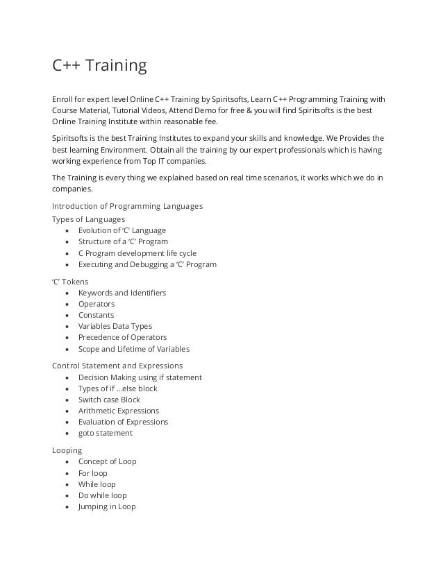C++ Training.pdf
