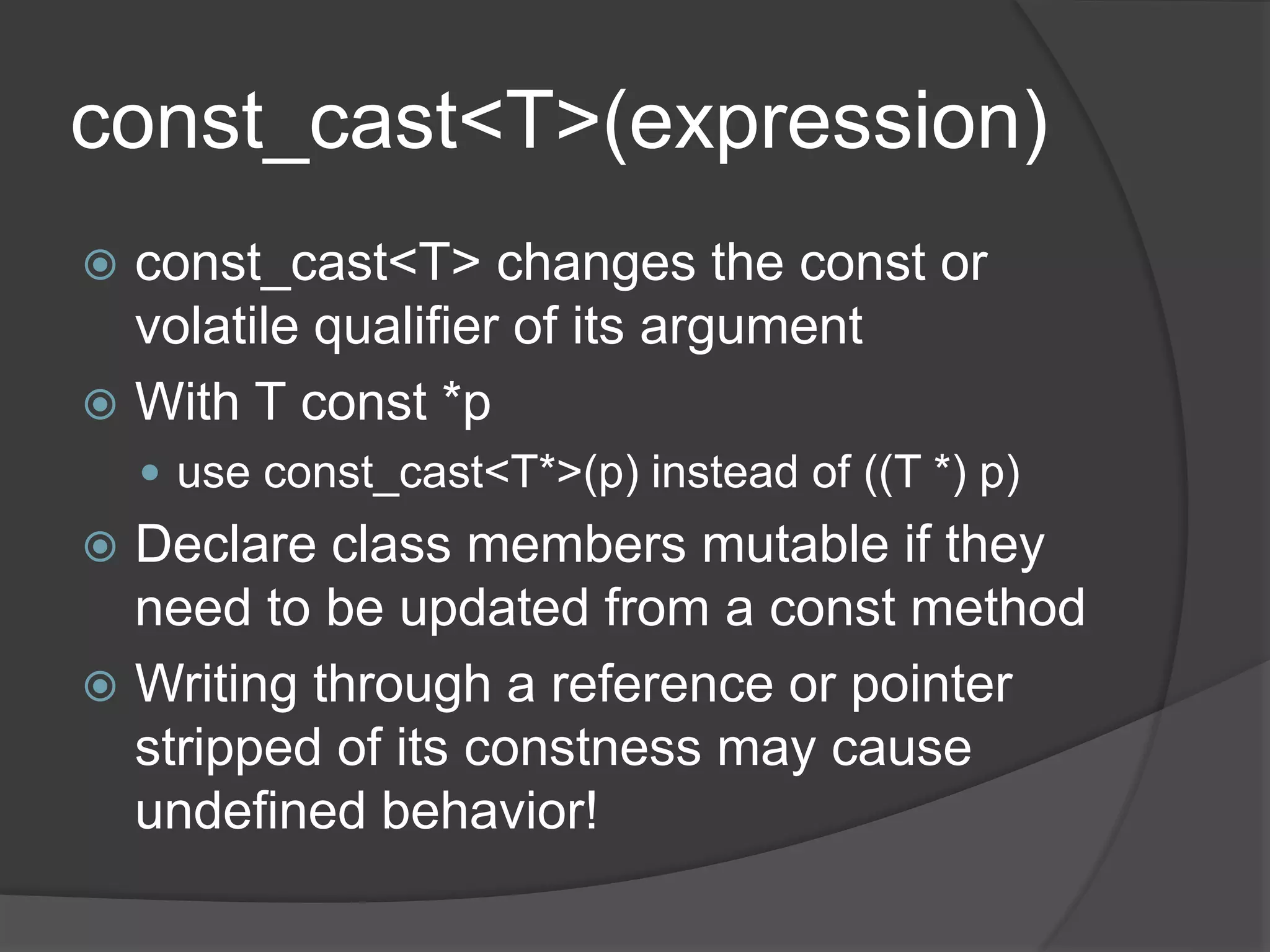 C traps and pitfalls for C++ programmers | PPTX