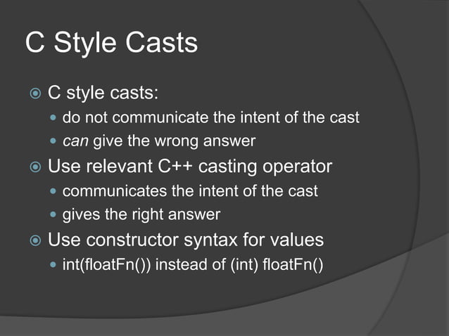 C traps and pitfalls for C++ programmers | PPTX