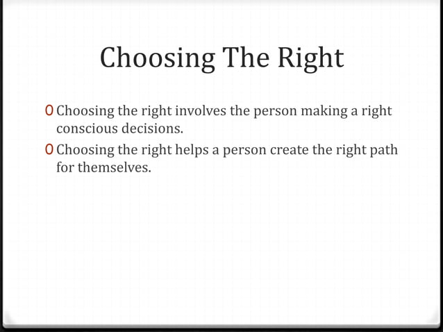 Ctr choosing the right | PPT