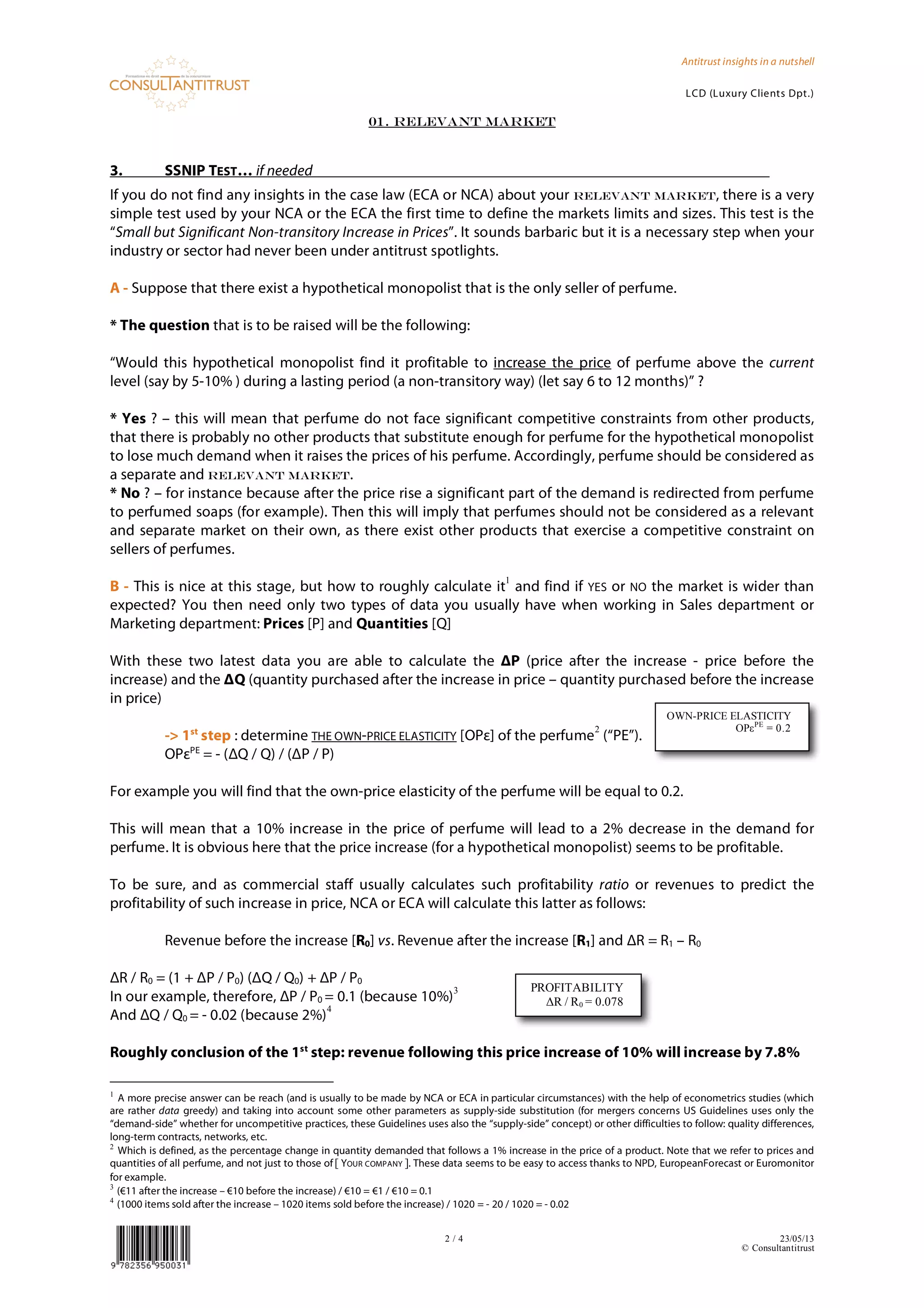 Antitrust IiaN - RELEVANT MARKET (EN) | PDF