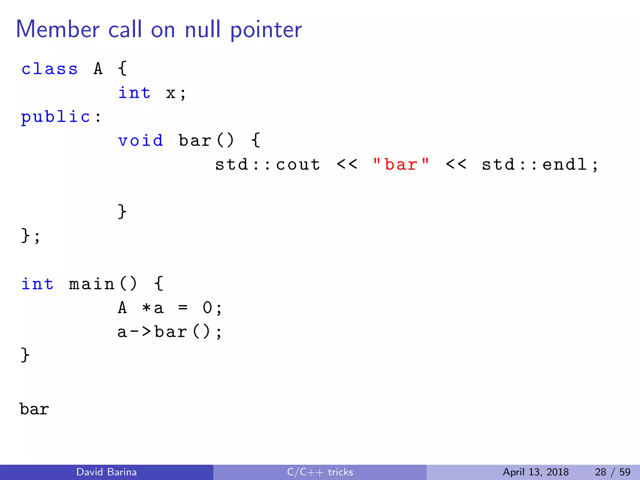 C/C++ tricks | PPT
