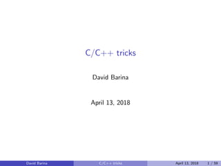 C/C++ tricks | PPT