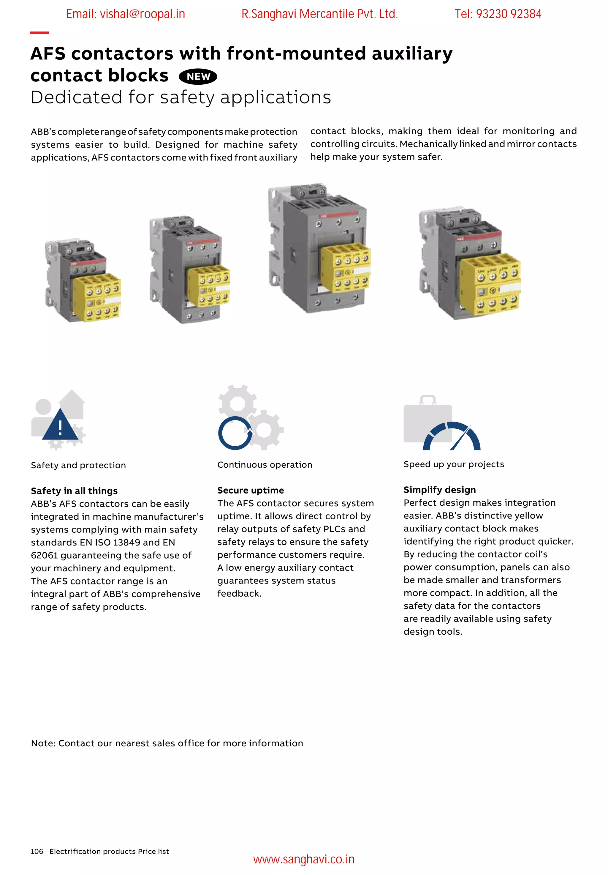 ABB Contactor Price List | PDF