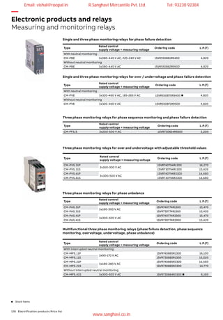 ABB Contactor Price List | PDF