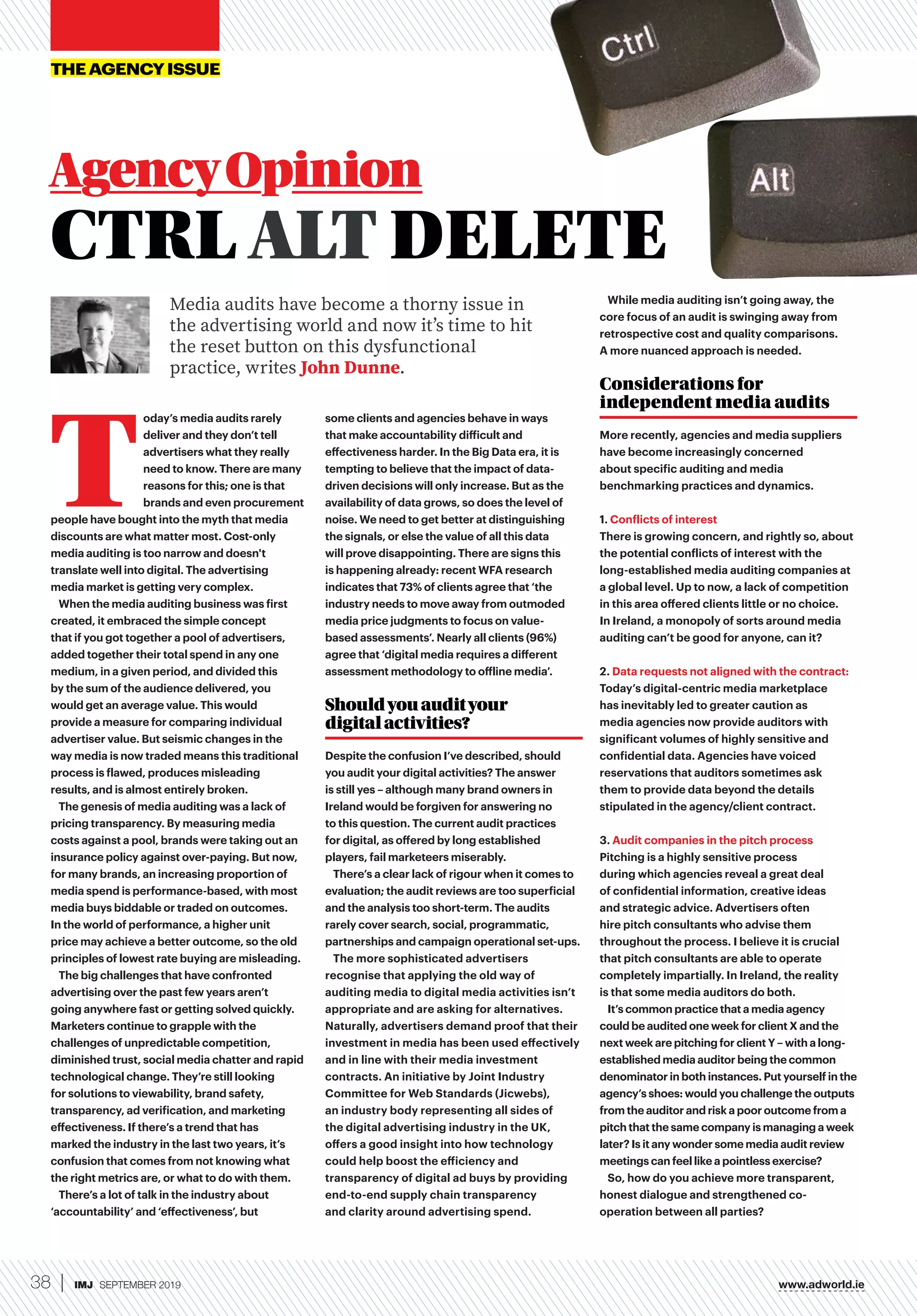 Ctrl Alt Delete: time to hit the reset button on media audits | PDF | Advertising Industry ...